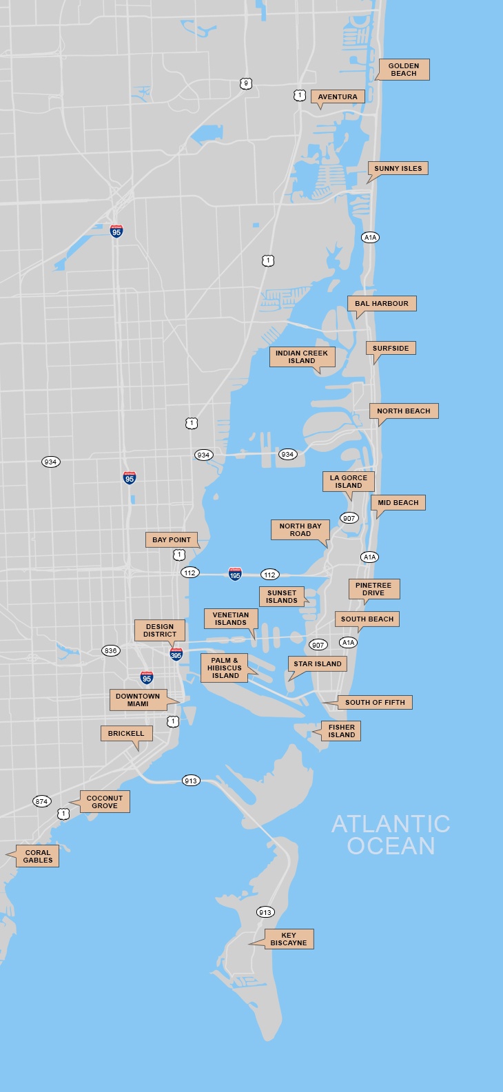 Miami Neighborhoods | Miami Luxury Real Estate +1.855-756-4264